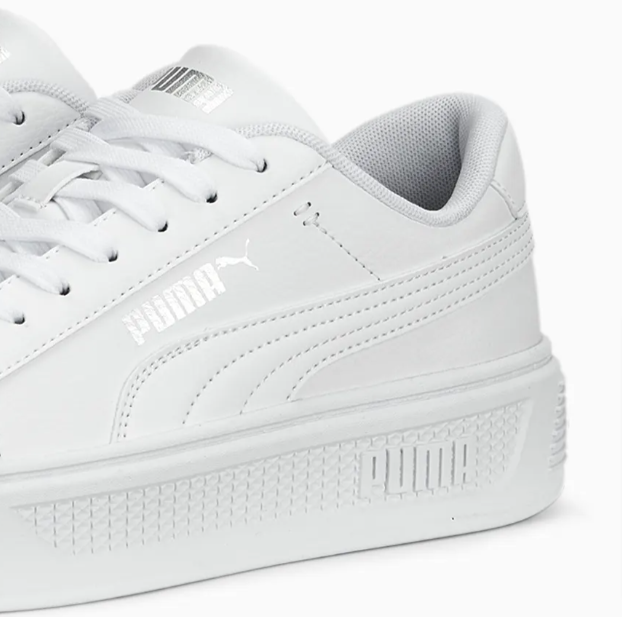 Puma Smash Platform V3 Γυναικεία Sneakers Λευκά 390758-01 | Skroutz.gr
