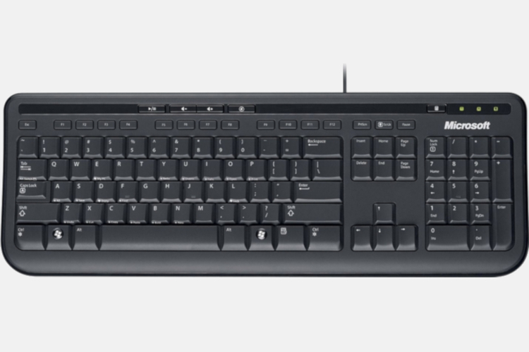 Microsoft Wired Keyboard 600 Πληκτρολόγιο Ελληνικό White | Skroutz.gr