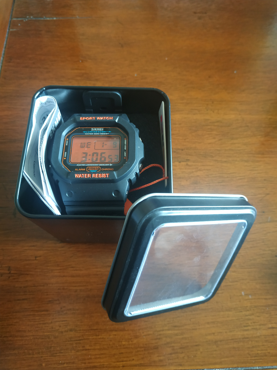 Skmei 1134 Black / Blue Ψηφιακό Ρολόι Μπαταρίας με Μαύρο Καουτσούκ ...