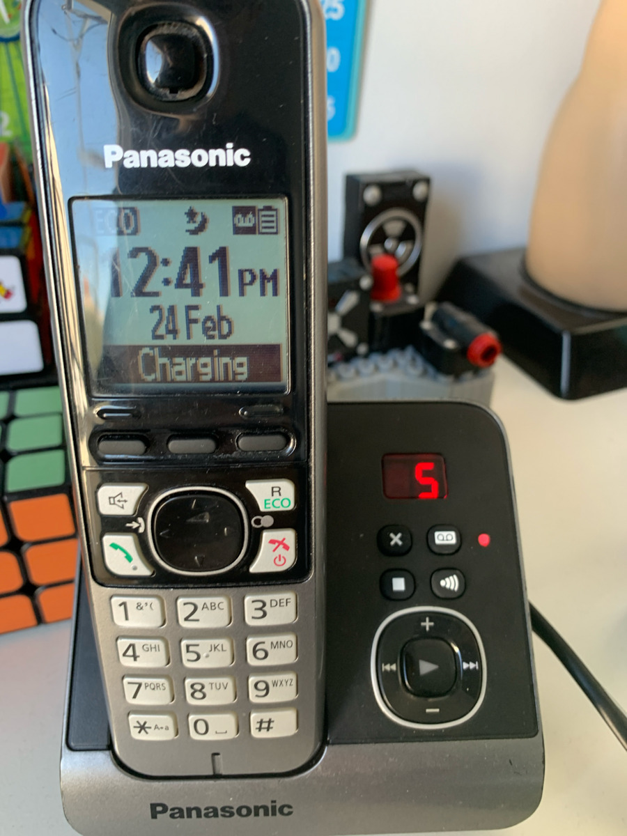 Panasonic KX-TG6721 Ασύρματο Τηλέφωνο Μαύρο | Skroutz.gr