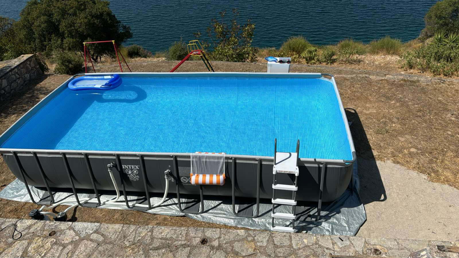 Intex Ultra Frame Πισίνα PVC με Μεταλλικό Σκελετό 732x366x132εκ. 26364 ...