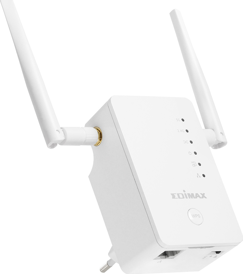 Edimax Gemini RE11 Kit WiFi Extender Dual Band (2.4 & 5GHz) 1200Mbps ...
