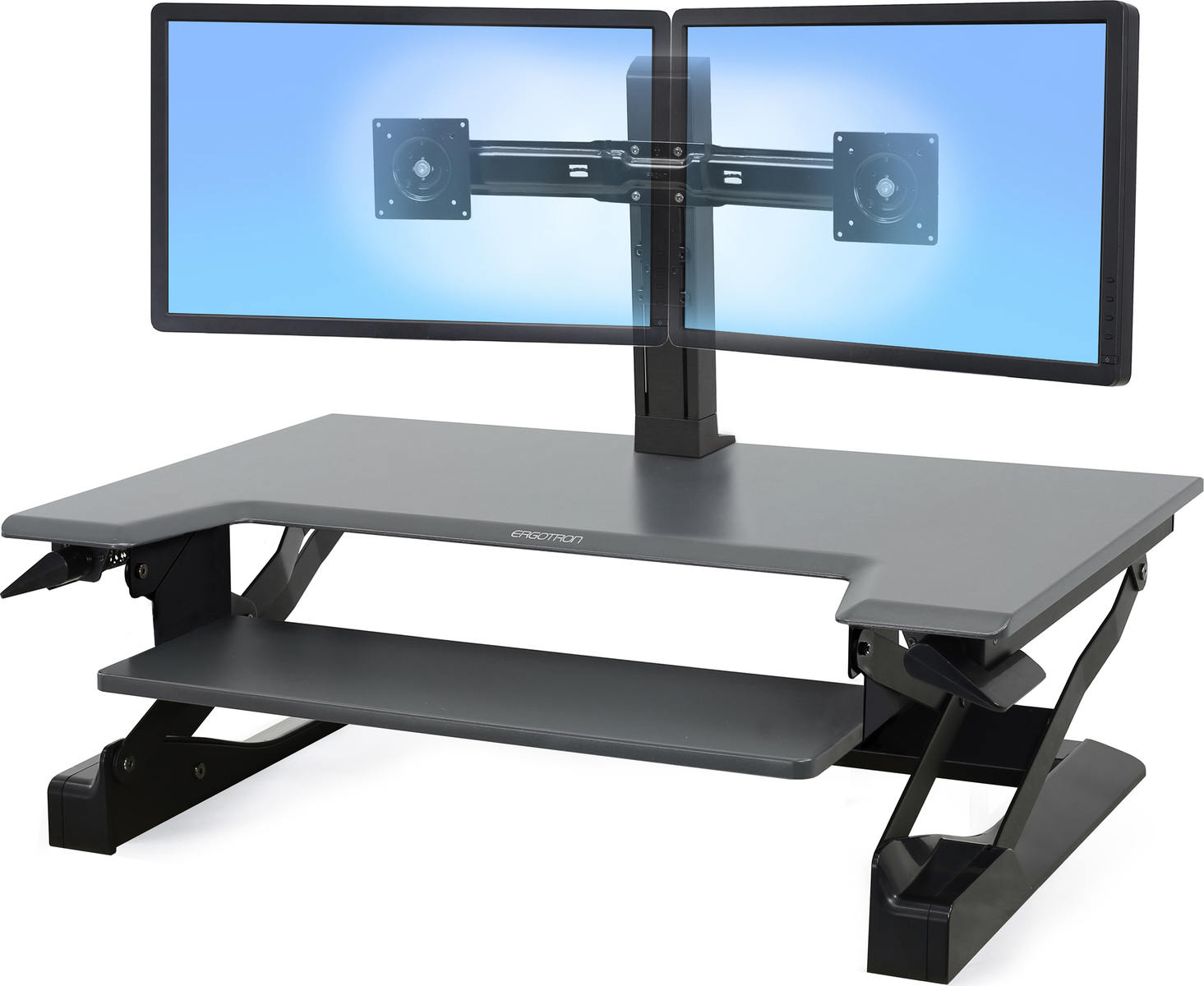 Ergotron WorkFit-T Sit-Stand Desktop Workstation Black | Skroutz.gr