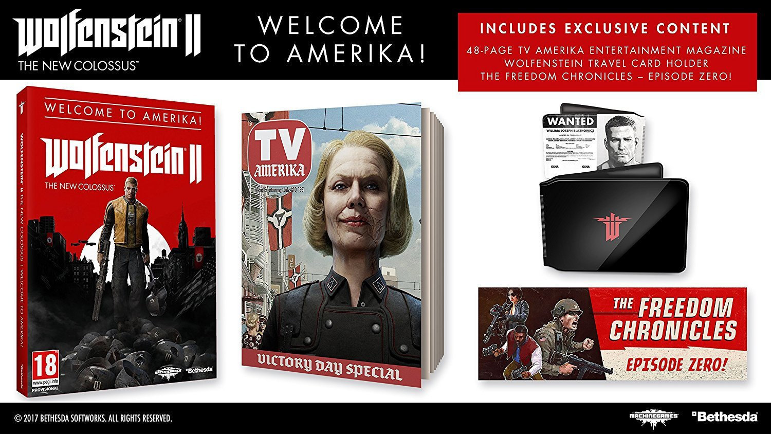 Wolfenstein II The New Colossus Welcome to Amerika Edition PS4 Game ...