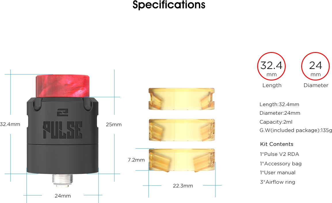 Vandy Vape Pulse V2 RDA Black | Skroutz.gr