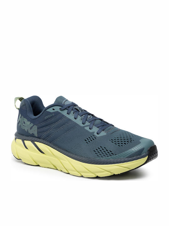 Hoka Clifton 6 1102872-SWMO Ανδρικά Αθλητικά Παπούτσια Running Πράσινα ...