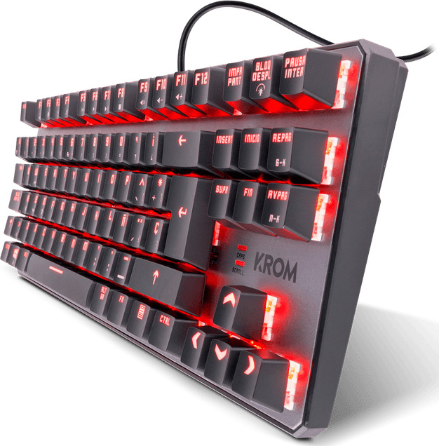 Krom Kernel TKL Gaming Μηχανικό Πληκτρολόγιο Tenkeyless με Outemu Red διακόπτες και RGB φωτισμό ...