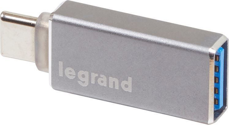 Legrand Μετατροπέας USB-C male σε USB-A female Ασημί (050692) | Skroutz.gr