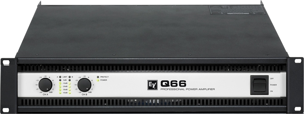 Electro-Voice Q66 ΙΙ Τελικός Ενισχυτής PA 2 Καναλιών 600W/4Ω 380W/8Ω με Σύστημα Ψύξης | Skroutz.gr