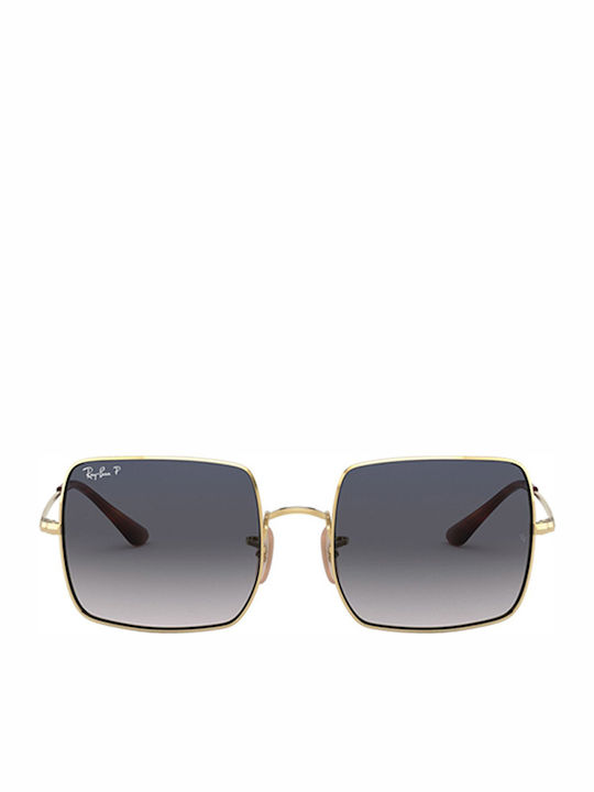 Ray Ban Square Γυναικεία Γυαλιά Ηλίου με Χρυσό Μεταλλικό Σκελετό και ...