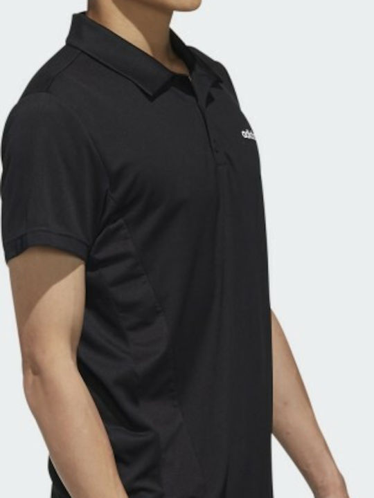 Adidas Designed 2 Move Ανδρική Μπλούζα Polo Κοντομάνικη Μαύρη FL0330 ...