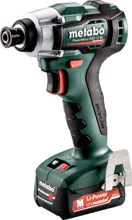 Metabo PowerMaxx SSD 12 BL Παλμικό Κατσαβίδι Μπαταρίας 12V 2x2Ah ...