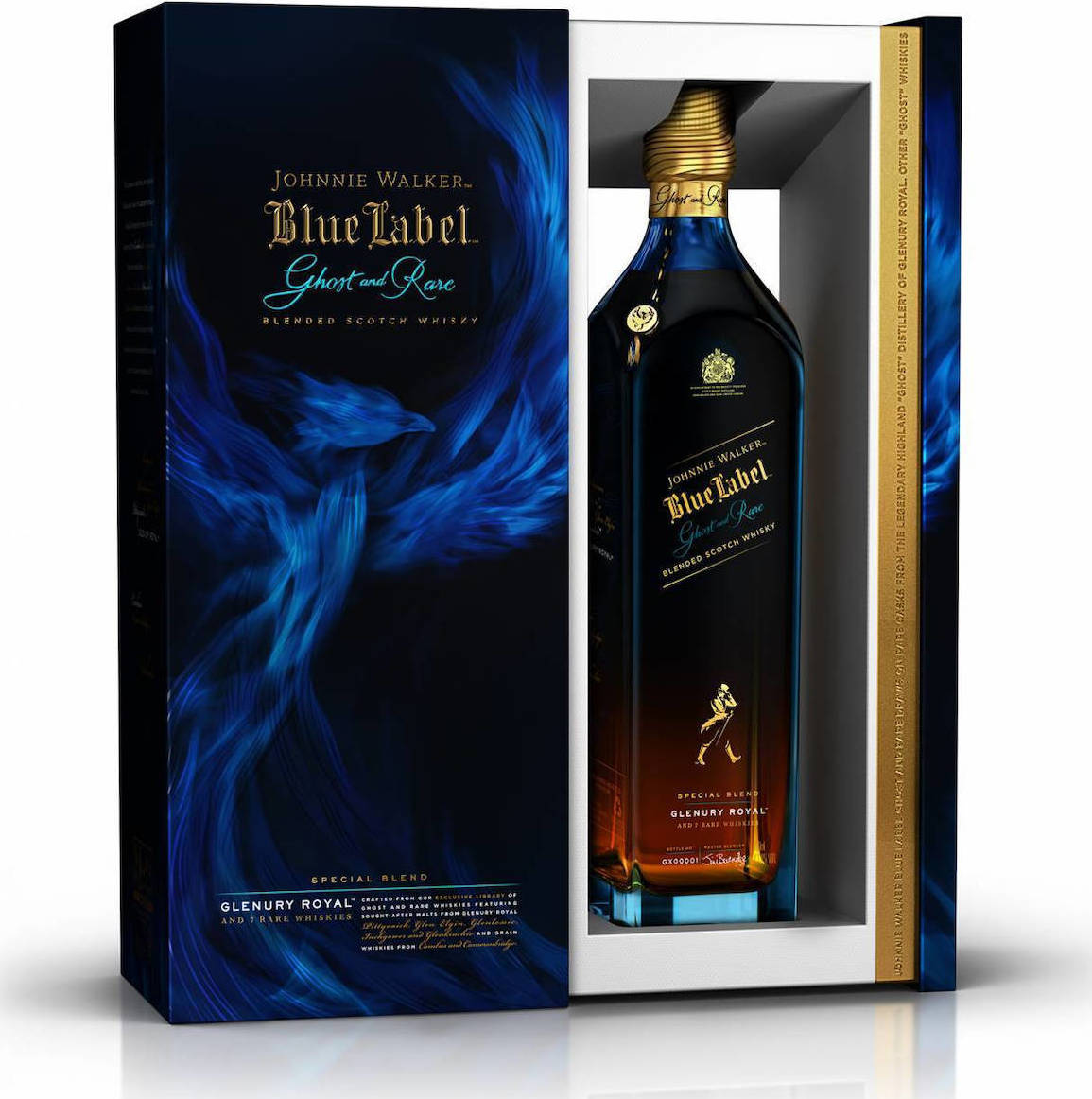Johnnie Walker Ουίσκι Σκωτίας Blended Blue Label Ghost And Rare Glenury ...