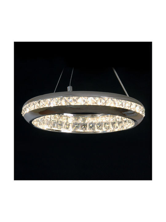 ARlight CA 822 1/Φ 1-ΚΥΚΛΟΣ Μοντέρνο Κρεμαστό Φωτιστικό με Κρύσταλλα με ...