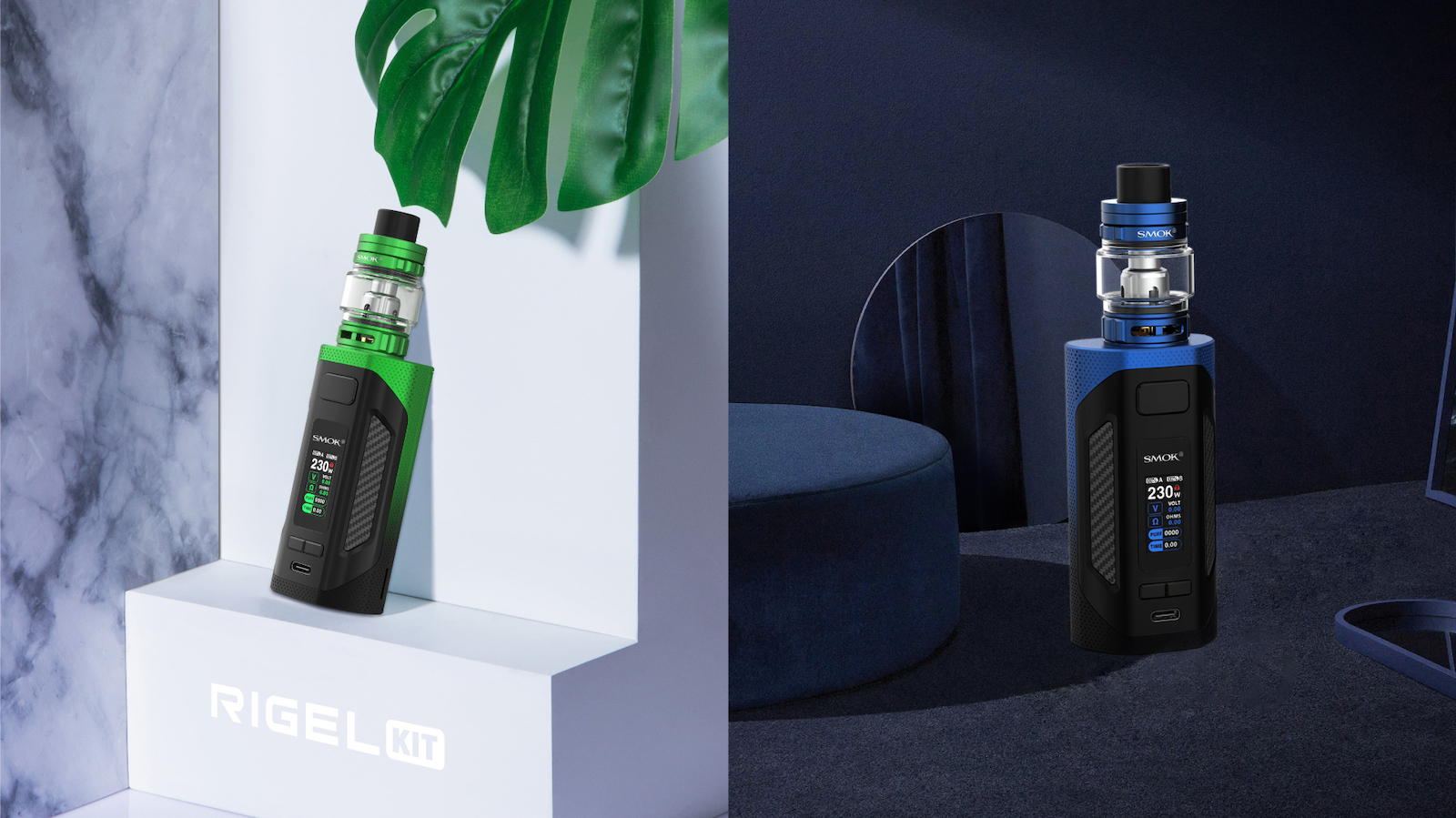 Smok Rigel Kit Black & Blue Box Mod 6.5ml | Skroutz.gr