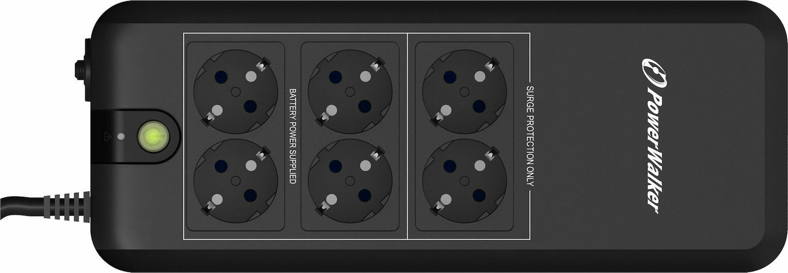 Powerwalker VFD 600 APFC UPS Off-Line 600VA 300W με 6 Schuko Πρίζες | Skroutz.gr