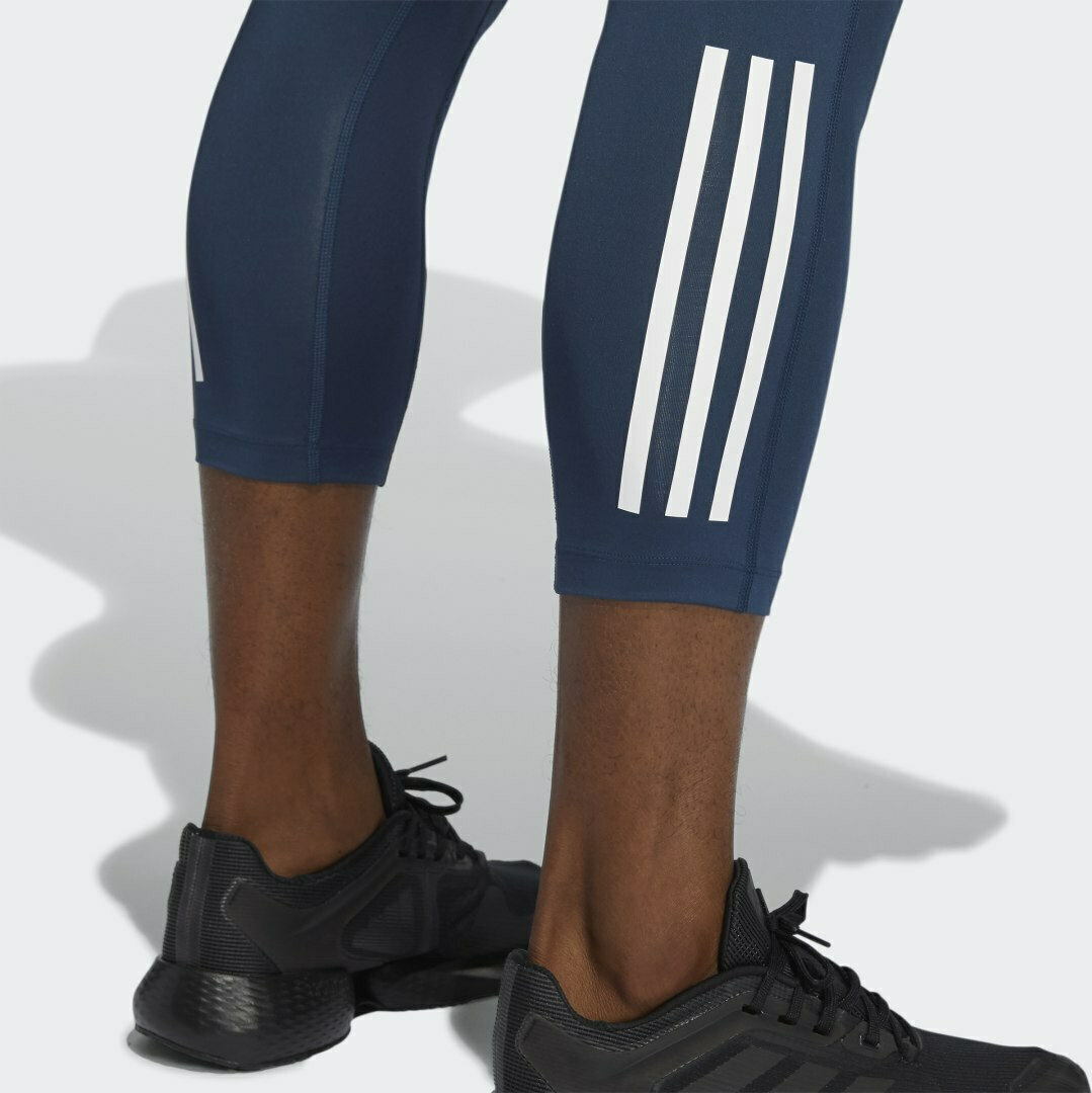 Adidas Techfit 3 4 3 Stripes Gm0503 Ανδρικό Αθλητικό Κολάν Capri Μπλε