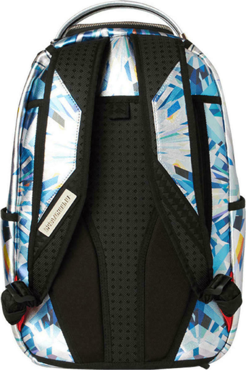 Sprayground Rich & Dangerous Silver Σχολική Τσάντα Πλάτης Γυμνασίου ...