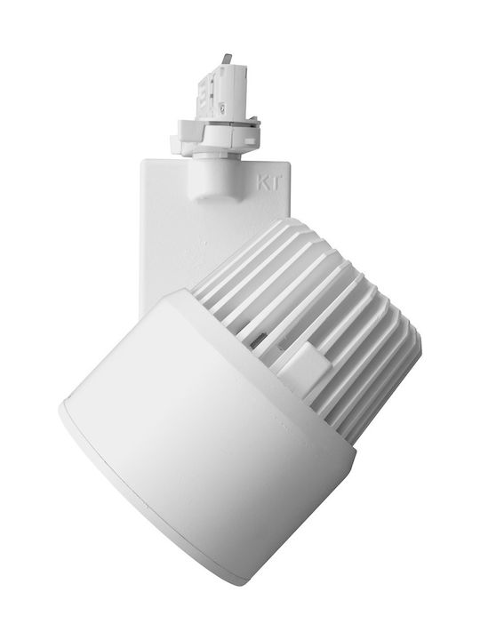 KT Lighting Μονό Σποτ με Ενσωματωμένο LED σε Λευκό Χρώμα 23.1W 3834LM ...