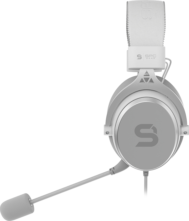 SPC Gear Viro Plus Over Ear Gaming Headset με σύνδεση 3.5mm / USB Λευκό ...