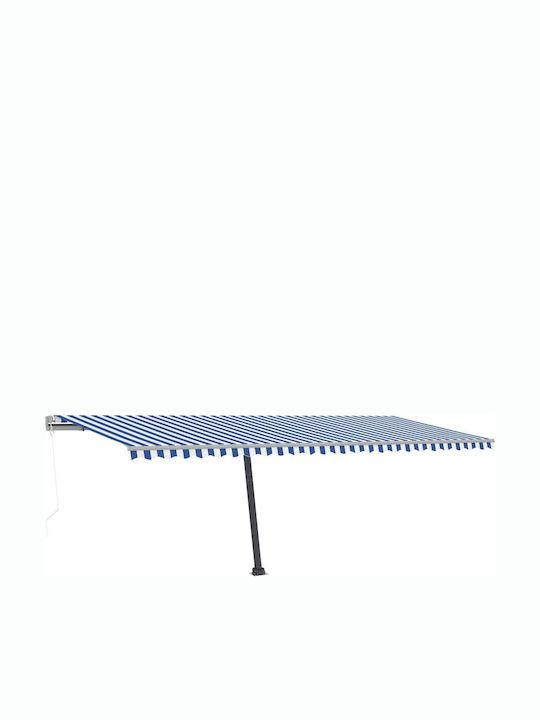 vidaXL Τέντα Βεράντας Μπλε / Λευκό 6x3m 3069806 | Skroutz.gr