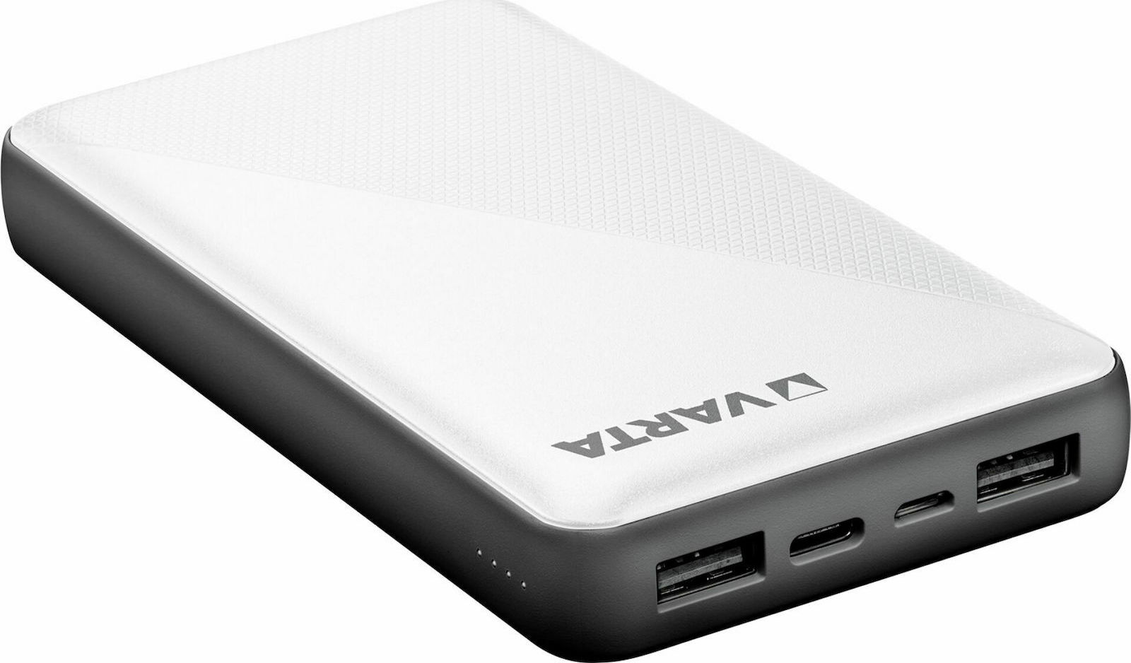 Varta Energy Power Bank 15000mAh με 2 Θύρες USB-A και Θύρα USB-C Λευκό ...
