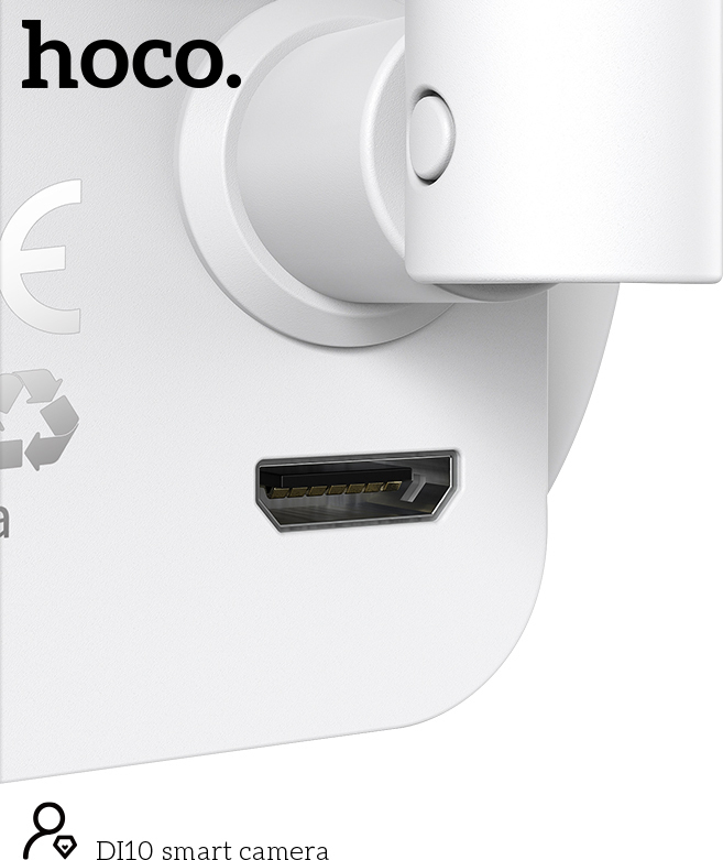 Hoco DI10 IP Κάμερα Παρακολούθησης Wi-Fi Full HD 1080p με Αμφίδρομη ...