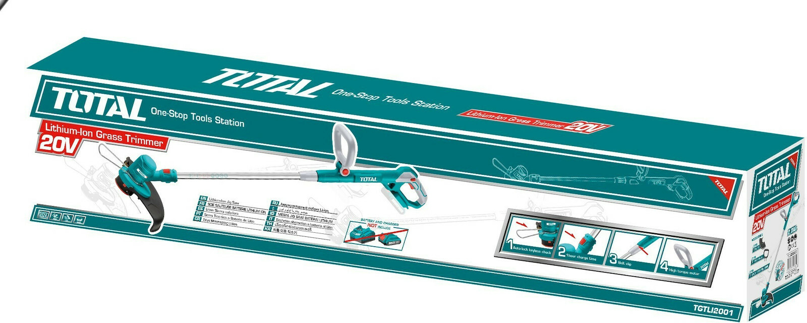 Total TGTLI2001 Χορτοκοπτικό Μπαταρίας Ώμου / Χειρός 20V Solo 0.8kg ...