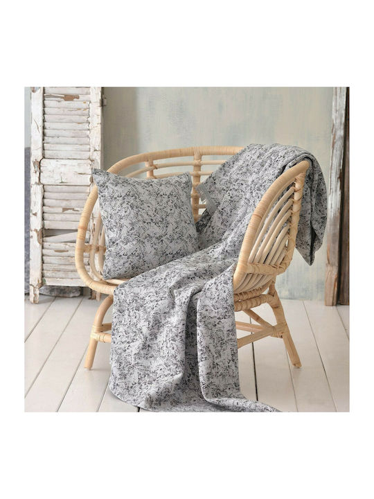 Rythmos Ριχτάρι Τριθέσιου Καναπέ Xaviera 180x280εκ. Γκρι / Μαύρο 117 ...