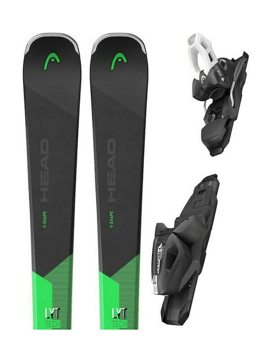 Head V-Shape V4 XL Unisex Πέδιλα Σκι σε Πράσινο Χρώμα με Δέστρες PR 11 ...