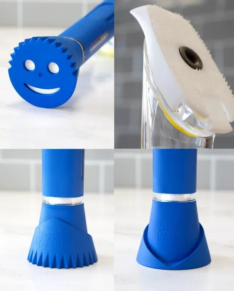 Scrub Daddy Dish Wand Σφουγγάρι Πιάτων με Λαβή Κίτρινο | Skroutz.gr