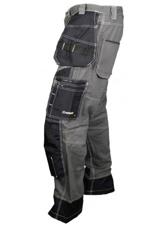 Cratex CRX Παντελόνι Εργασίας Γκρι | Skroutz.gr