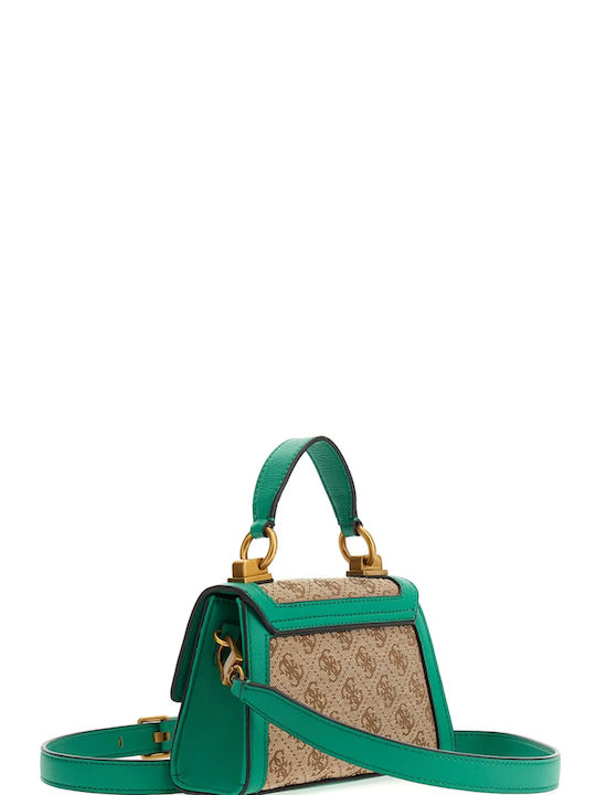 Guess Stephi Micro Mini HWJB7875770 Γυναικεία Τσάντα Ώμου Πράσινη ...
