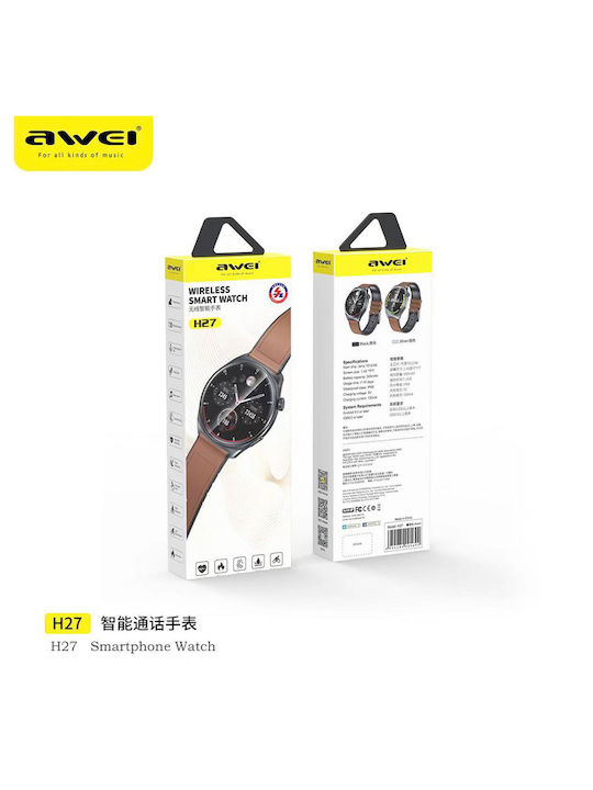 Awei H27 Smartwatch με Παλμογράφο (Καφέ) | Skroutz.gr