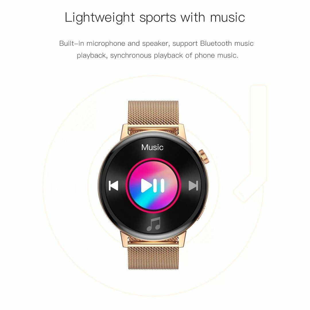 Microwear Gt3 Mini Smartwatch με Παλμογράφο (Μπεζ) | Skroutz.gr