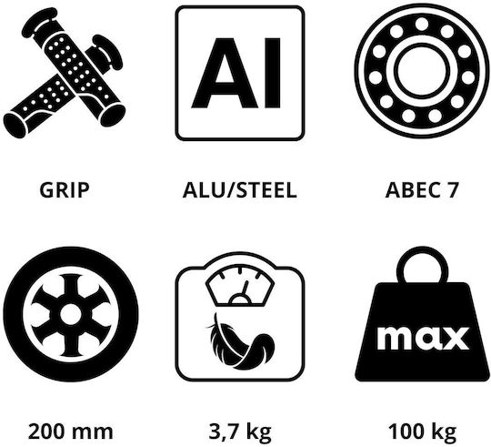 HyperMotion Patinaj Pliabil Pentru Copii Vibe 2 Roti Negru | Skroutz ...