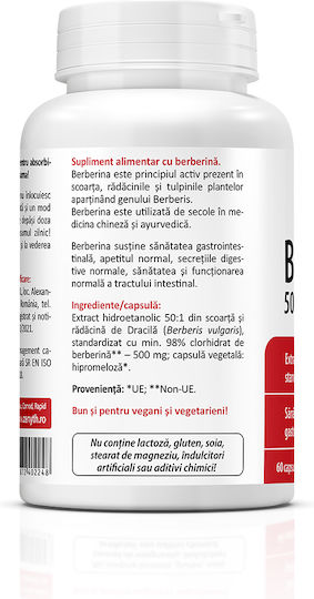 Zenyth Berberine 500mg 60 κάψουλες | Skroutz.gr