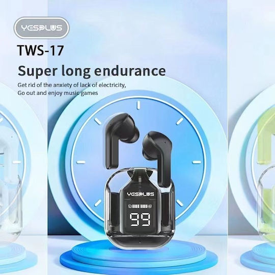 Yesplus TWS-17 In-ear Bluetooth Handsfree Ακουστικά με Θήκη Φόρτισης ...
