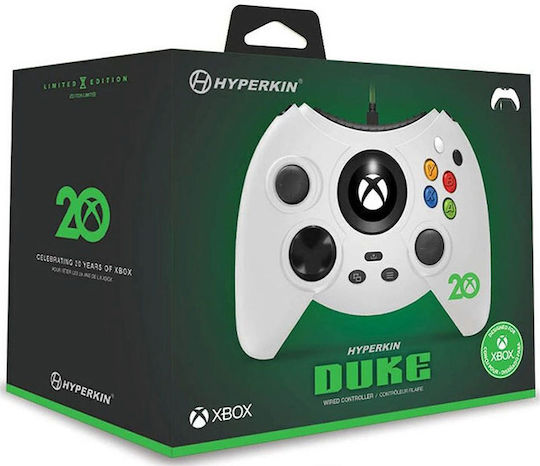 Hyperkin Duke Ενσύρματο Gamepad για Xbox One Λευκό | Skroutz.gr