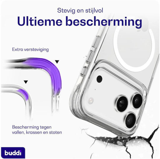 Buddi Umschlag Rückseite Kunststoff / Silikon Transparent (iPhone 17 ...