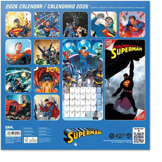 Calendar Superman 2026 30x30 Calendar Cp26081 | Skroutz Romania