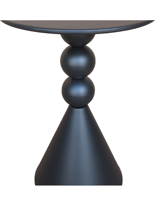 Bilane Στρογγυλό Τραπέζι Κουζίνας Μαύρη Απόχρωση 39x39x55εκ. 128-000067 ...