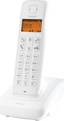 Topcom Butler E700 Ασύρματο Τηλέφωνο με Aνοιχτή Aκρόαση Λευκό | Skroutz.gr