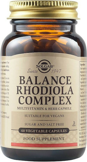 Solgar Balance Rhodiola Complex 60 φυτικές κάψουλες | Skroutz.gr