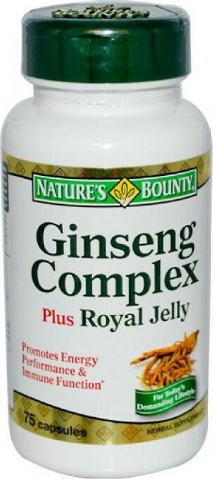 Nature's Bounty Ginseng Complex Plus Royal Jelly 75 κάψουλες | Skroutz.gr