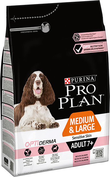 Purina Pro Plan OptiDerma Medium & Large Adult 7+ 3kg - Skroutz.gr