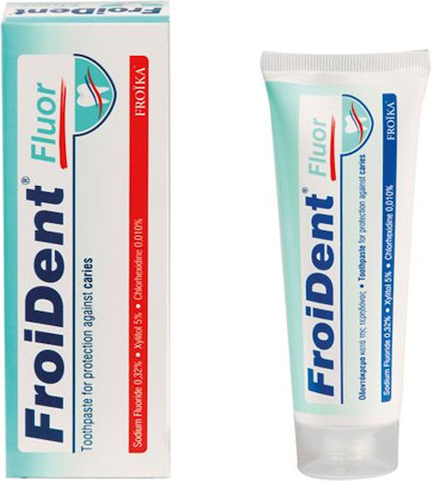 Froika Froident Fluor Οδοντόκρεμα με Χλωρεξιδίνη για Πλάκα & Τερηδόνα ...