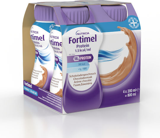 Nutricia Fortimel Protein Ειδικό Συμπλήρωμα Διατροφής 4 x 200ml ...