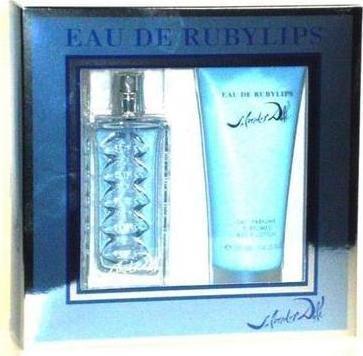 Salvador Dali Eau de Ruby Lips Eau de Toilette 50ml & Body Lotion 100ml ...