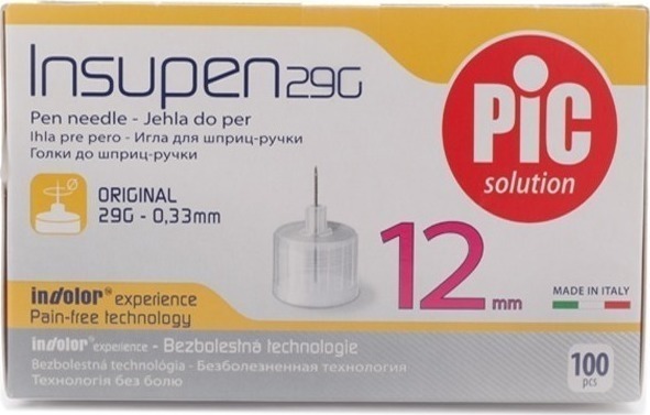 Pic Solution Insupen 29G Original 0,33mm x 12mm 100τμχ | Skroutz.gr